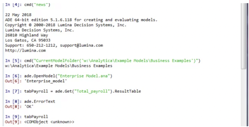 Using The Analytica Decision Engine Ade From Python Analytica